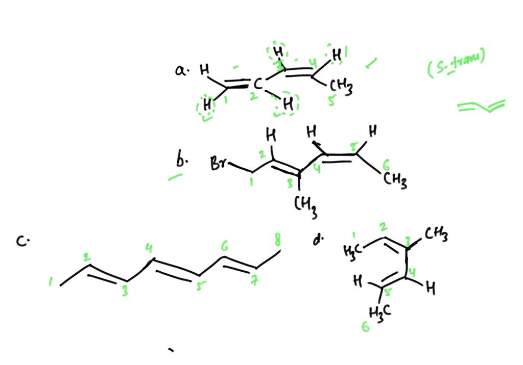 SOLVED:Draw the structure of each compound. a. (Z)-penta-1,3-diene in ...