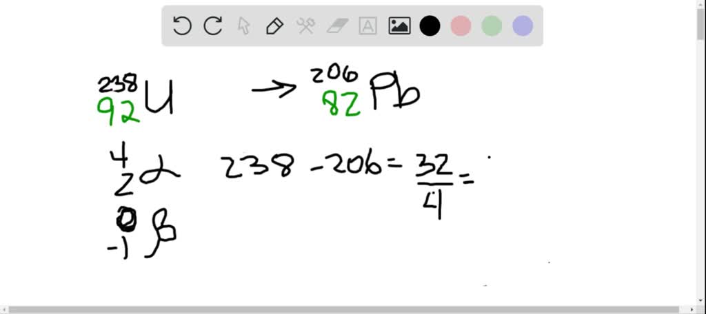 SOLVED:How many alpha and beta emissions occur in the uranium- 238 ...