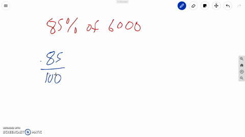 SOLVED:Solve each problem. What is 85 % of 6000