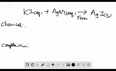 Aqueous solutions of potassium iodide and silver nitrate are mixed ...