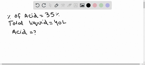 SOLVED:A chemist is going to mix an acid solution with pure water. The ...
