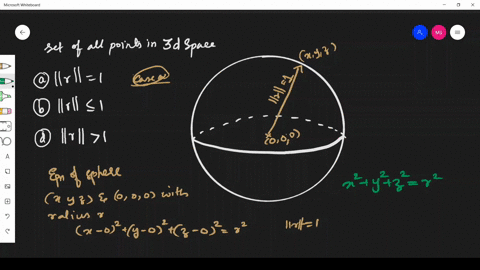 SOLVED:Let 𝐫= x, y, z be an arbitrary vector. In each part, describe ...