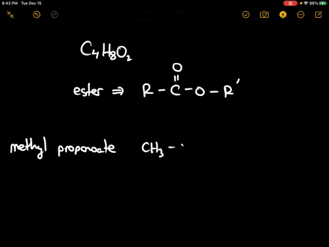 SOLVED:Give the isomers of the esters having the molecular formula C4 ...