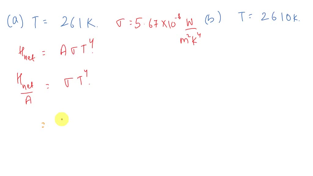 SOLVED:Calculate the power per unit area (the exitance, W / m^2 ...