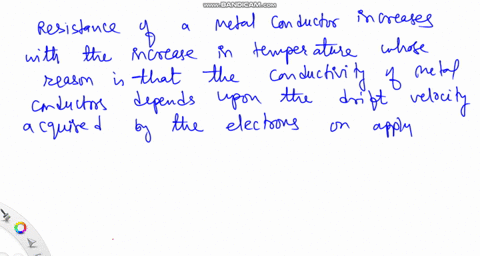 SOLVED:The resistance of a metal increases with increasing temperature ...