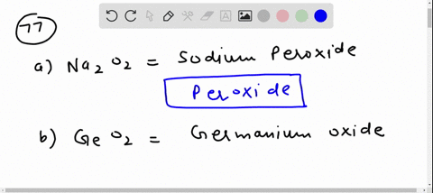 SOLVED:Classify each of the following compounds as an oxide, a peroxide ...