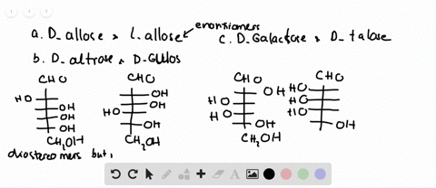 SOLVED:Recognizing Epimers Using Eigure 7-3, identify the epimers of (a) D-allose, (b) D-gulose ...