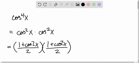 SOLVED:Reducing Powers. use the power-reducing formulas to rewrite the ...