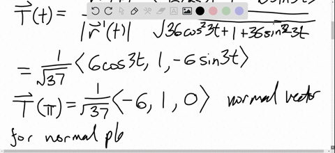 49 - 50 Find equations of the normal plane and osculating plane of the ...