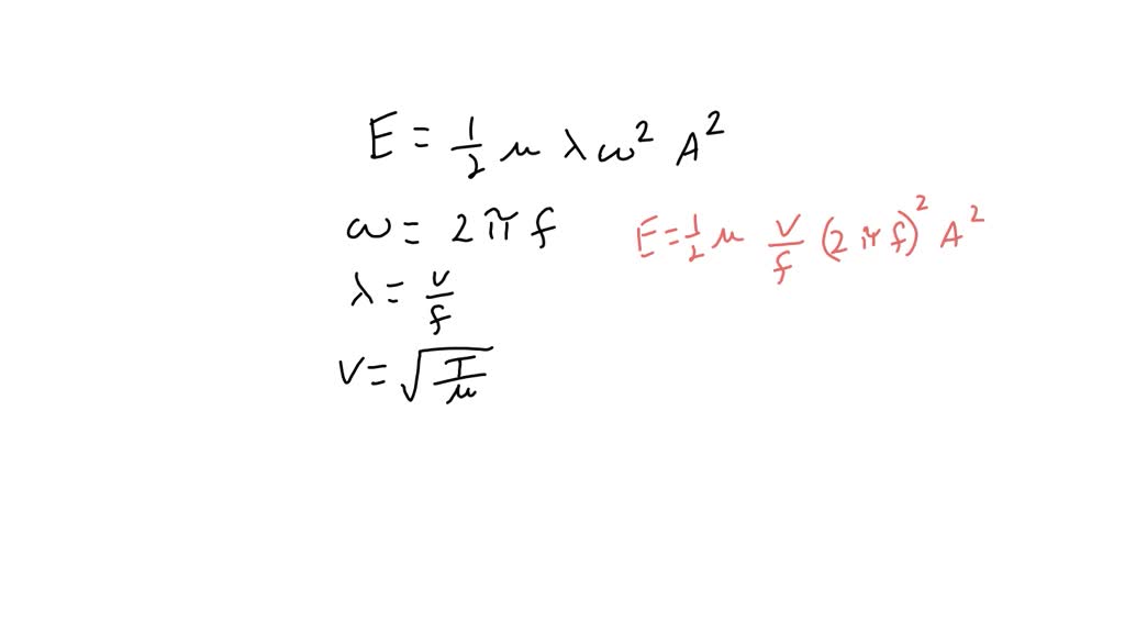 ⏩SOLVED:A string with mass per unit length μ=0.1 kg / m and T=90 N ...