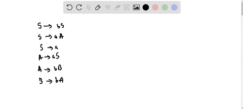 SOLVED:Show that the given string αis in L(G) for the given grammar G ...