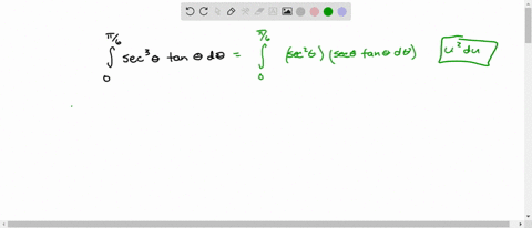 SOLVED:Evaluate the integral. ∫0^π/ 6 sec^3 θtanθd θ