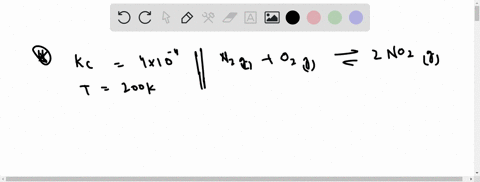 SOLVED:The equilibrium constant for the reaction N2(g)+O2(g) ⇌2 NO(g ...
