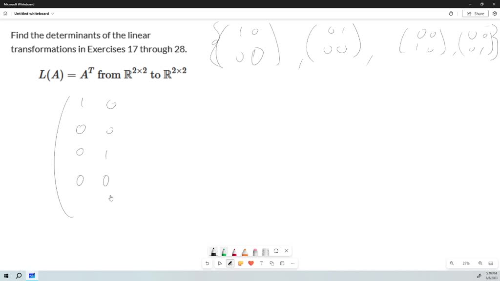 ⏩SOLVED:Find the determinants of the linear transformations in… | Numerade ⏩SOLVED:Find the determinants of the linear transformations in… | Numerade