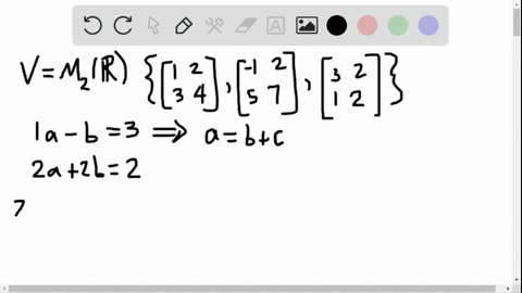 SOLVED:determine a linearly independent set of vectors that spans the ...