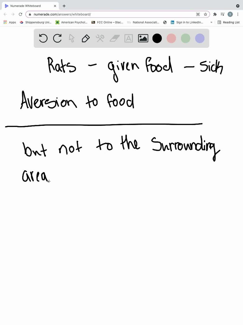 SOLVED:In John Garcia's study of conditioned taste aversion, rats ...
