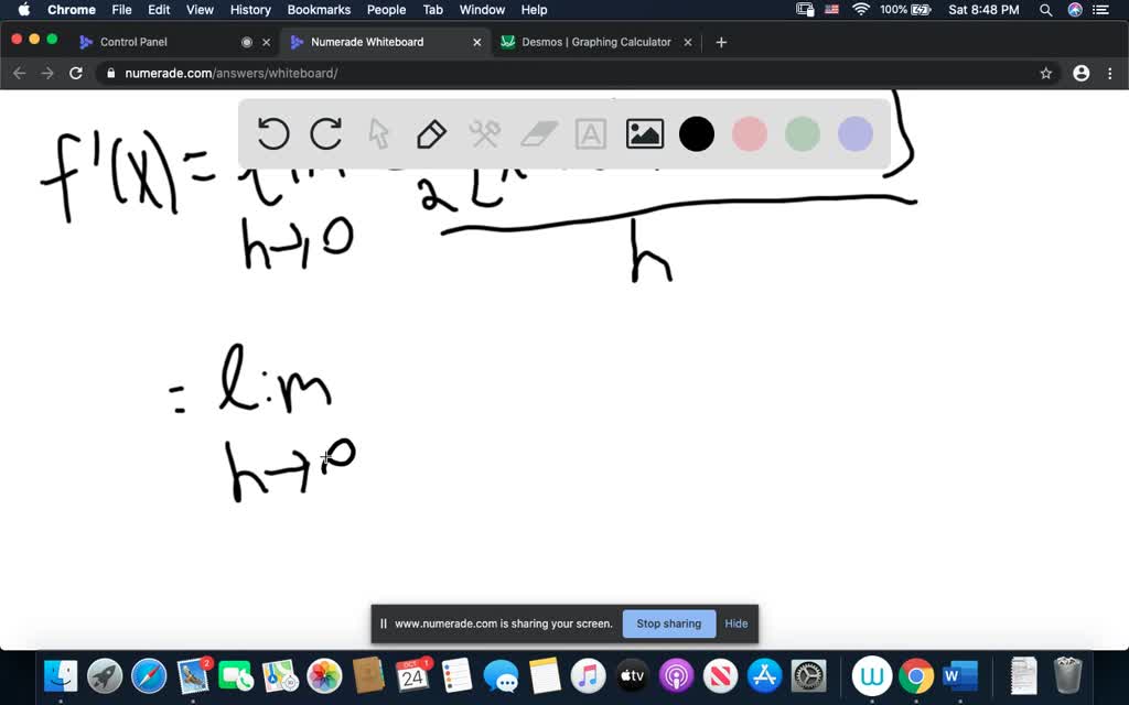 SOLVED:In Exercise : a) Graph the function. b) Draw tangent lines to the graph at points whose x ...