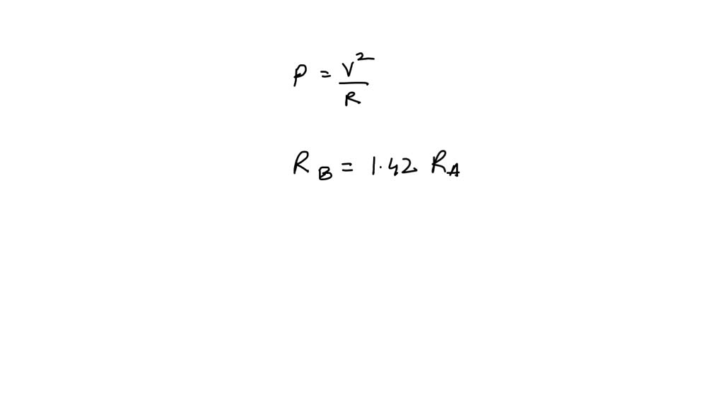 SOLVED:The electrical power P drawn from a generator by a lightbulb of resistance R is P=V^2 / R ...