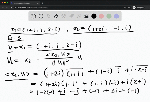 SOLVED:Determine an orthonormal basis for the subspace of C^3 spanned by the given set of ...