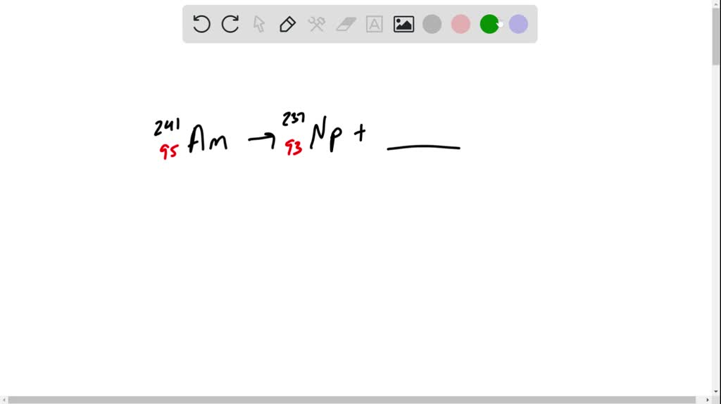 Smoke detectors contain a small amount of americium-241. Its decay ...