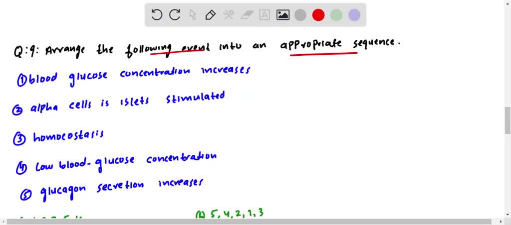 ⏩SOLVED:Arrange the following events into an appropriate sequence ...