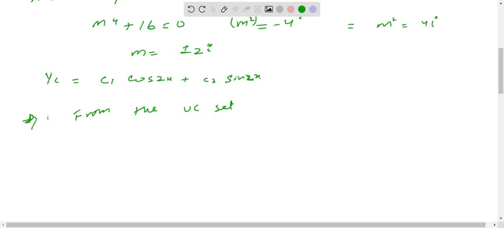 SOLVED: For each of the differential equations in exercise set up the ...