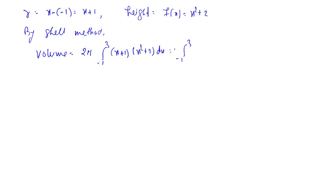SOLVED:Use definite integrals to find the volume of each solid of ...
