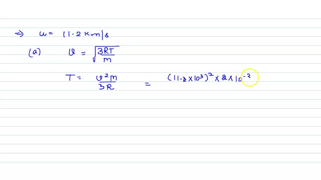 ⏩solved An Object Must Have A Speed Of At Least 11 2 Km S To… Numerade