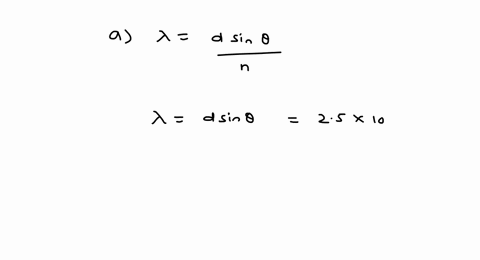 SOLVED:At what angle will the second-order maximum be seen from a ...