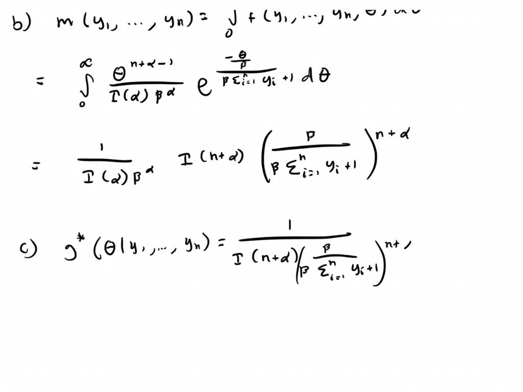 Consider the gamma distribution with shape parameter n=α>0 and inverse-scale parameter λ>0 ...