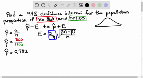 ⏩SOLVED:Construct a confidence interval of the population proportion ...