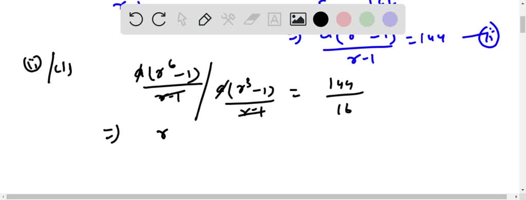 The sum of first three terms of a G.P. is 16 and the sum of the next three terms is 128 ...