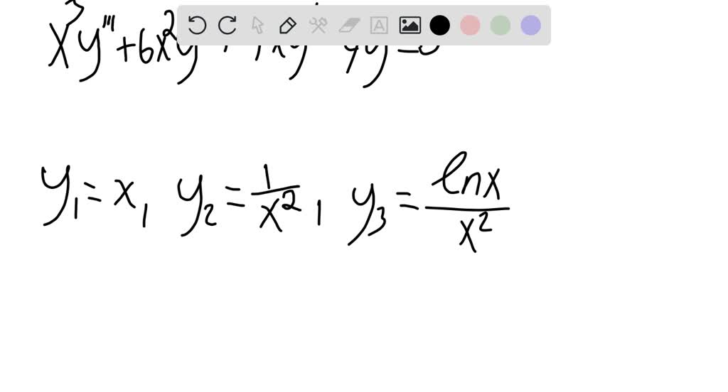 Verify that the given functions form a fundamental set of solutions of the differential equation ...