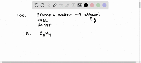 SOLVED:a. Write the balanced equation for the synthesis of ethanol from ...