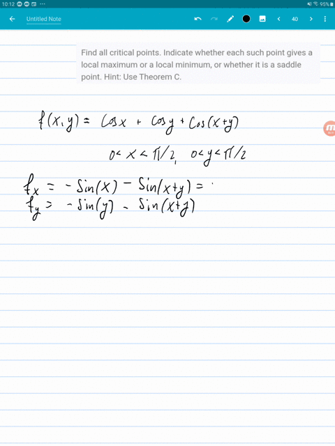 ⏩SOLVED:Find all critical points. Indicate whether each such point ... ⏩SOLVED:Find all critical points. Indicate whether each such point ...