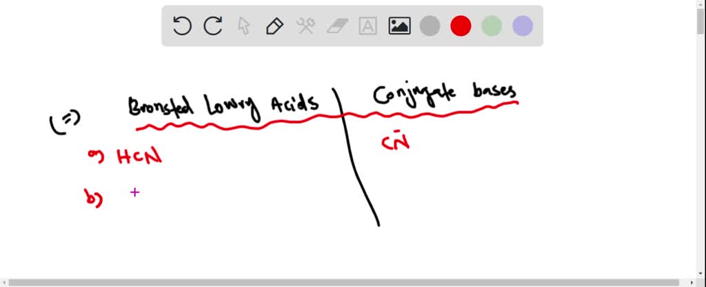 SOLVED:Write the formulas of the conjugate bases of the following ...