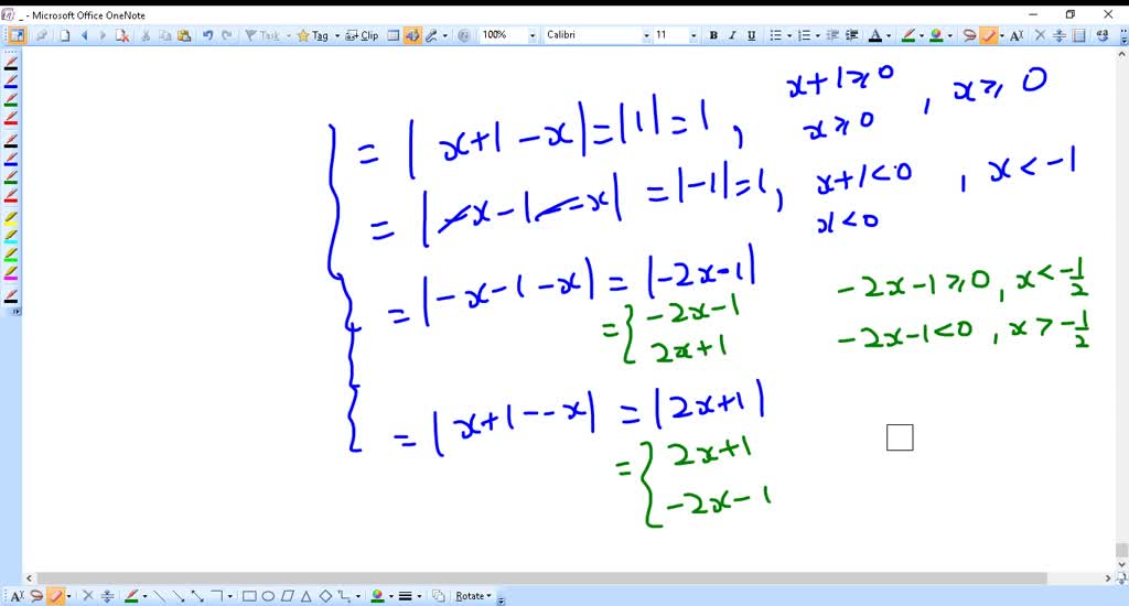 SOLVED:\text { Determine the function } f(x)=\|x+1|-| x\| \text { and ...