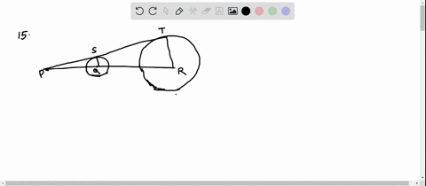 SOLVED:The centers of two circles with radii 3 and 5 are 10 units apart ...
