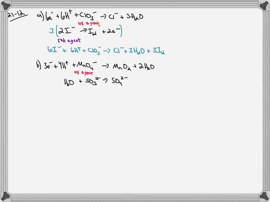 ⏩SOLVED:Balance the following skeleton reactions, and identify the… | Numerade