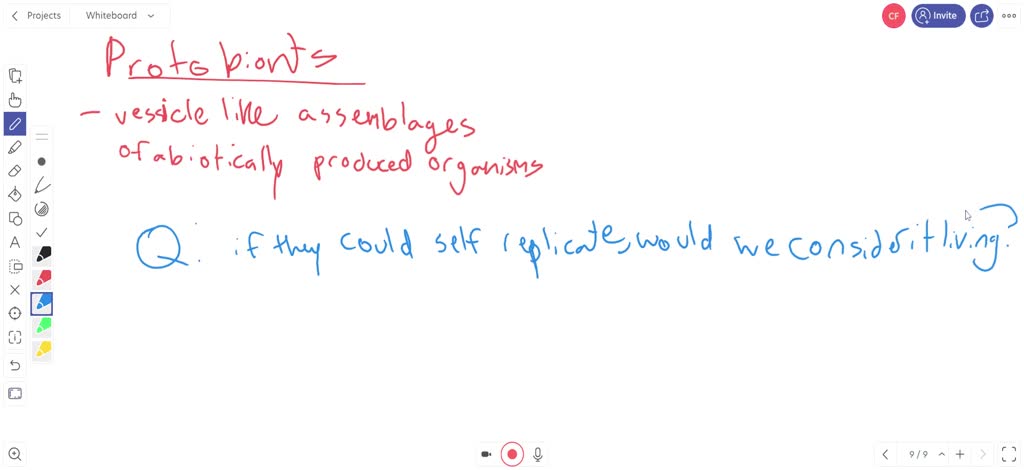 SOLVED:If you were studying how protobionts evolved into cells and you ...
