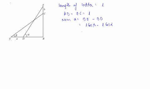 SOLVED:A ladder rests against a wall at an angle αto the horizontal. If ...