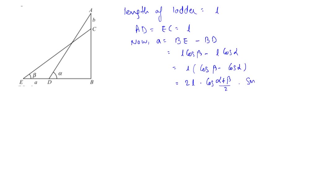 SOLVED:A ladder rests against a wall at an angle αto the horizontal. If ...