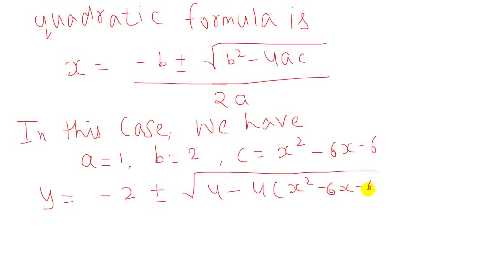 SOLVED:If the equation x^{2}+y^{2}-6 x+2 y-6=0 is written as y^{2}+2 y+ ...