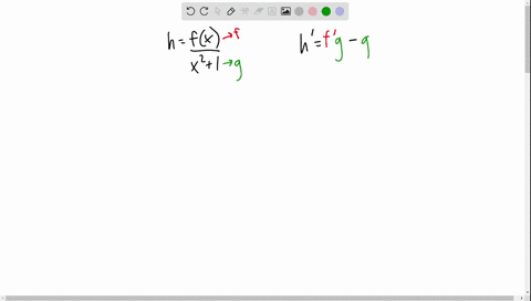 ⏩SOLVED:A function h(x) is defined in terms of a differentiable f(x)… | Numerade