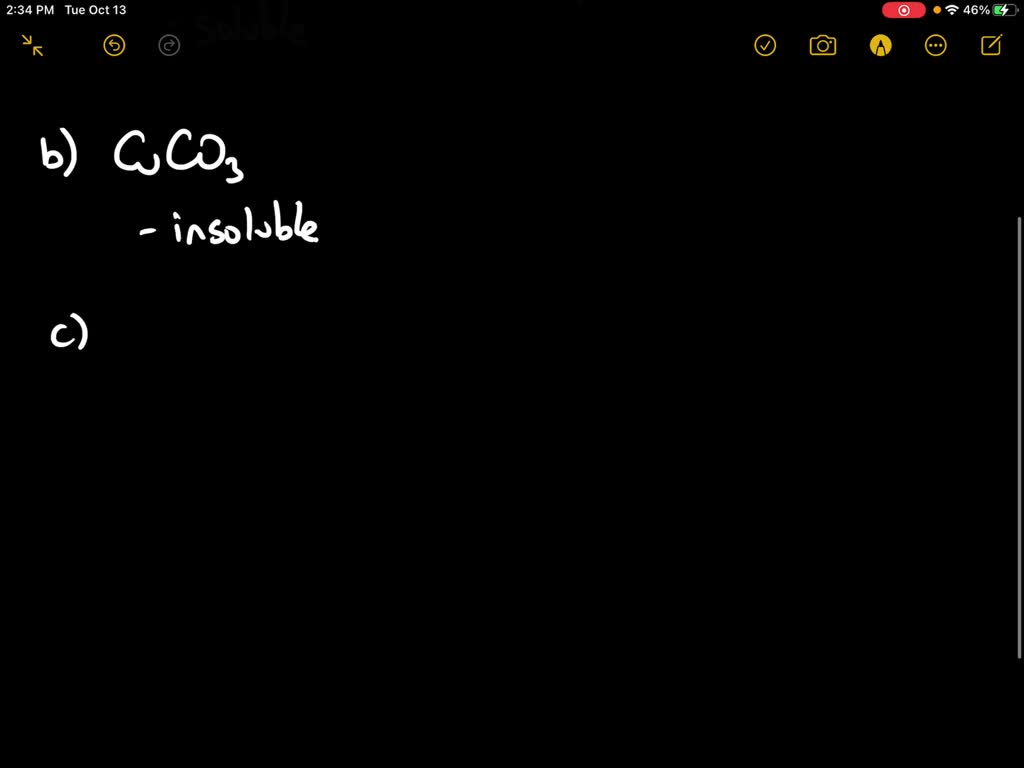 SOLVED:Is each compound soluble or insoluble? For the soluble compounds ...