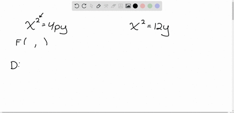 SOLVED:A parabola is the set of all points in the plane that are ...