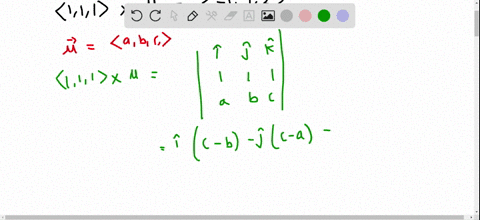 SOLVED:Vector equation Find all vectors 𝐮 that satisfy the equation 1,1 ...
