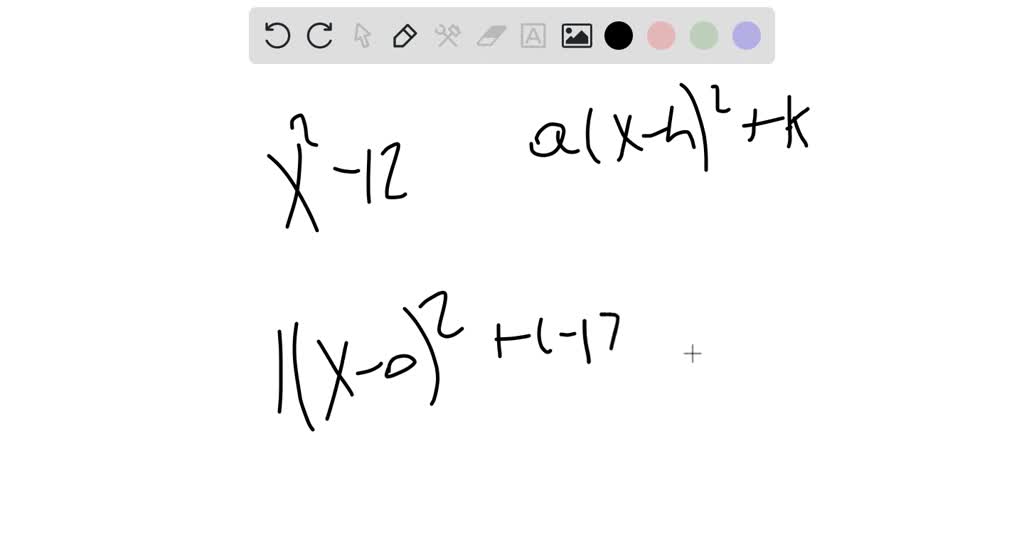 SOLVED:Rewrite each function in vertex form showing the values of a, h and k . Find the vertex ...