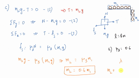 SOLVED:A uniform chain of length 8.00 m initially lies stretched out on a horizontal table. (a ...