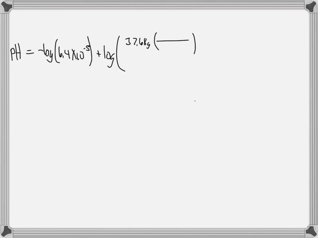 SOLVED:Calculate the pH of a buffer solution prepared by dissolving 21.46 g of benzoic acid (HC7 ...